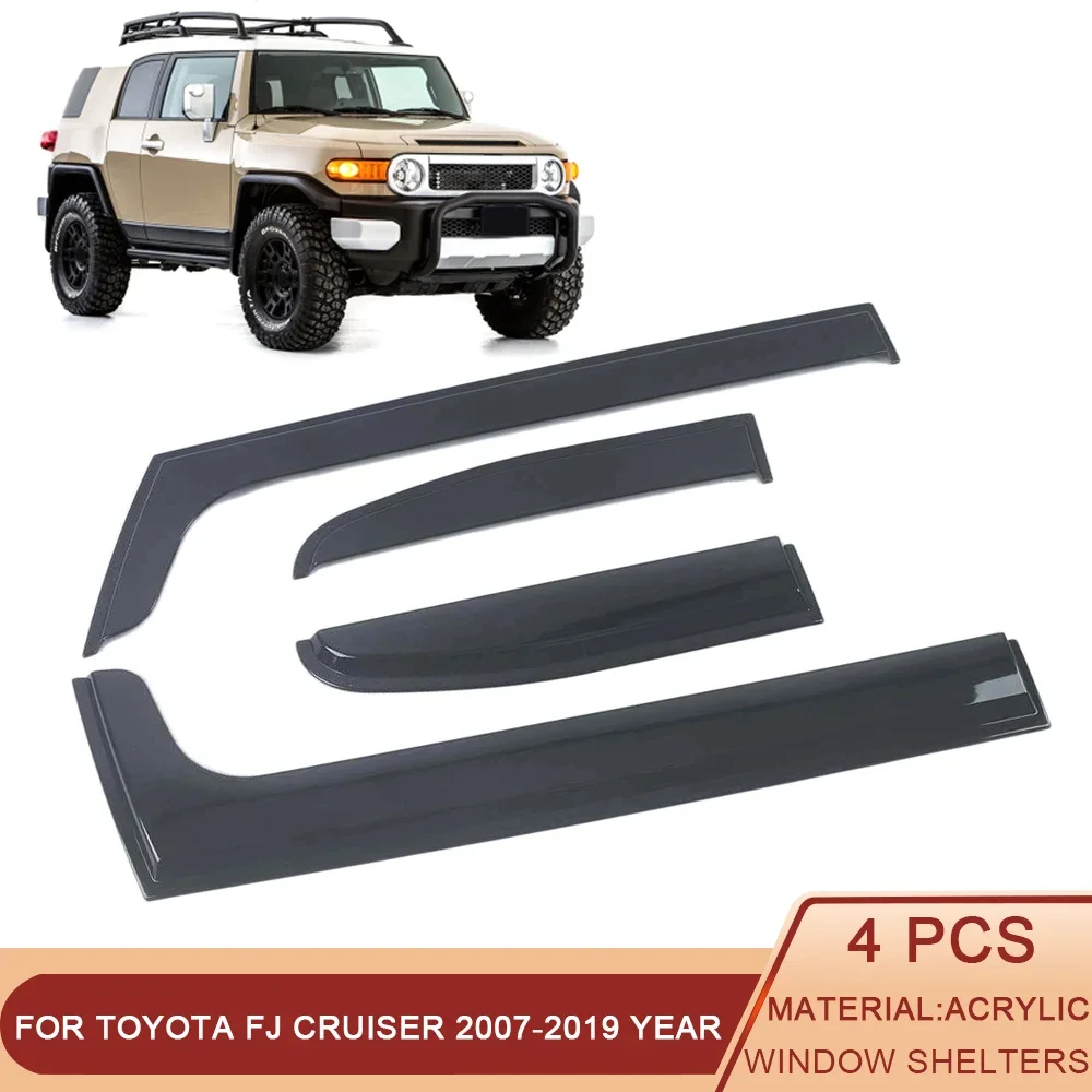 Window-Visor-for-Toyota-FJ-Cruiser-2007-2019-Car-Side-Window-Visor-Sun ...