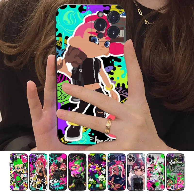 Pérola interruptor splatoon 2 caso de telefone para iphone 14 11 12 13 ...