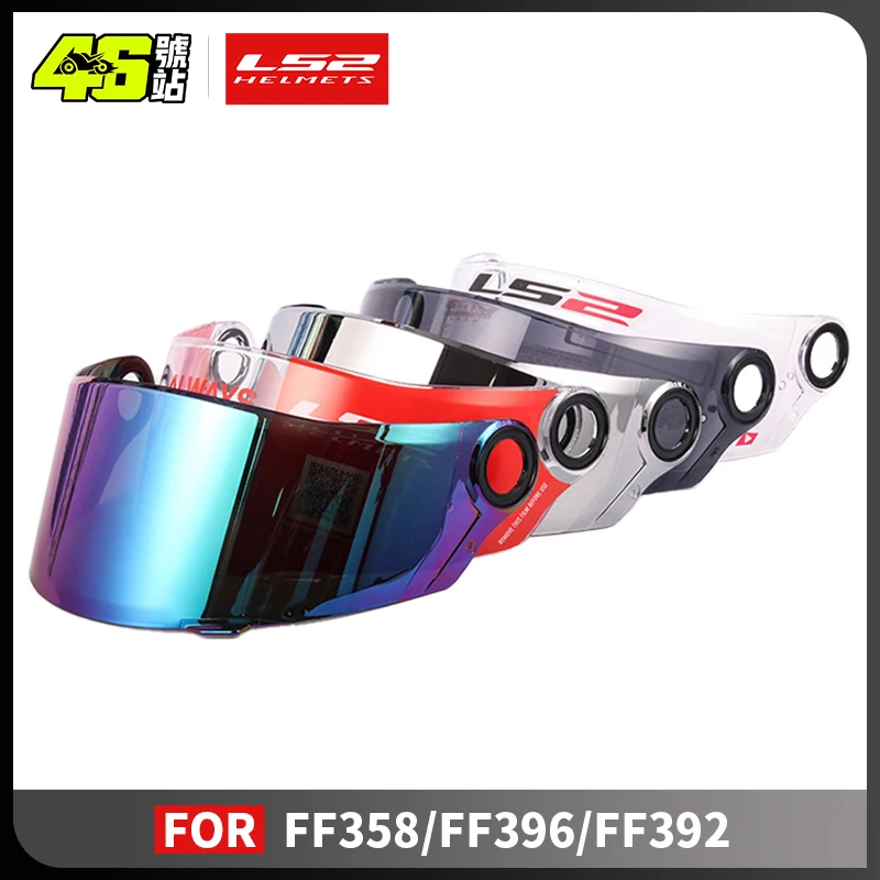 Original LS2 Visors FF358 FF396 Full Face Motorcycle Helmet Replace Lens Black Ididium Silver ...