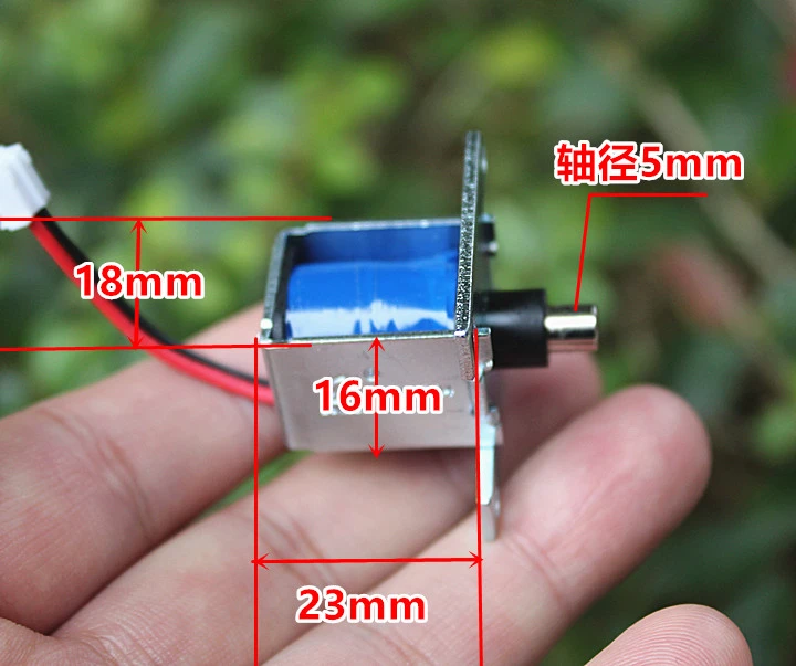 DC 3V 5V 6V Mini DC Solenoid-elektromagneten Push-Pull Saug Durch Typ ...