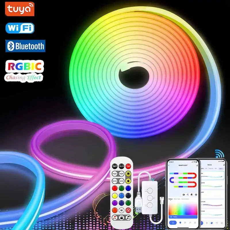Fita-LED-Neon-Rope-Light-Strip-com-m-sica-Sync-Dreamcolor-ilumina-o-de ...