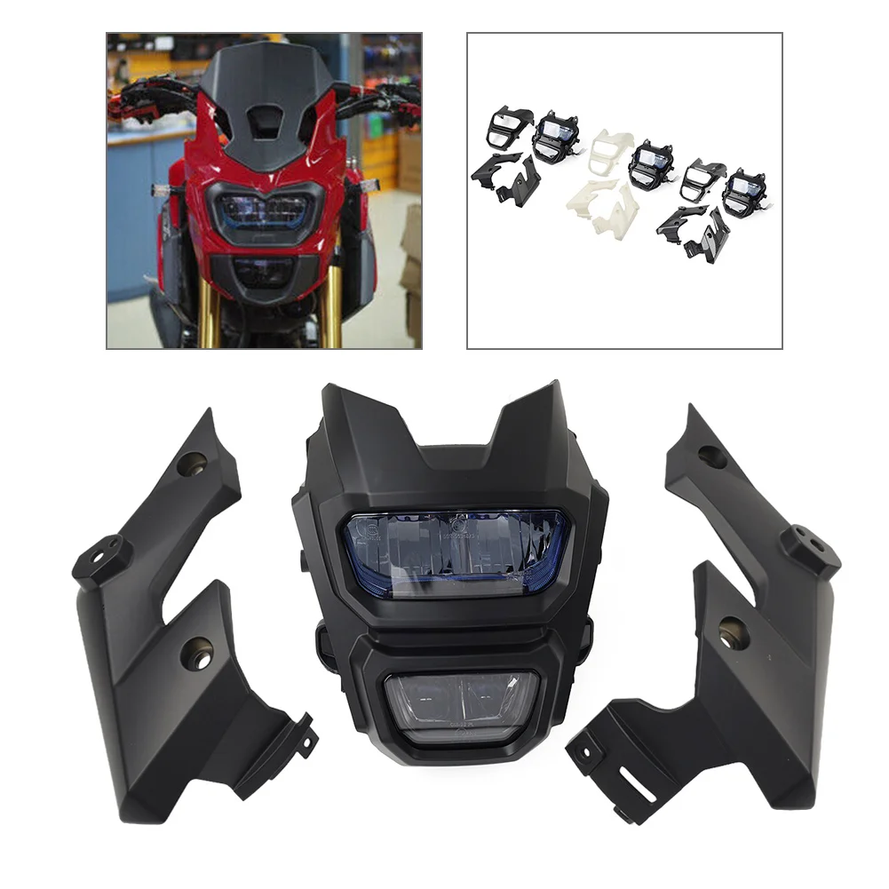 Motorcycle LED Headlight Front Light Lamp & Cover For Honda Grom MSX125 ...