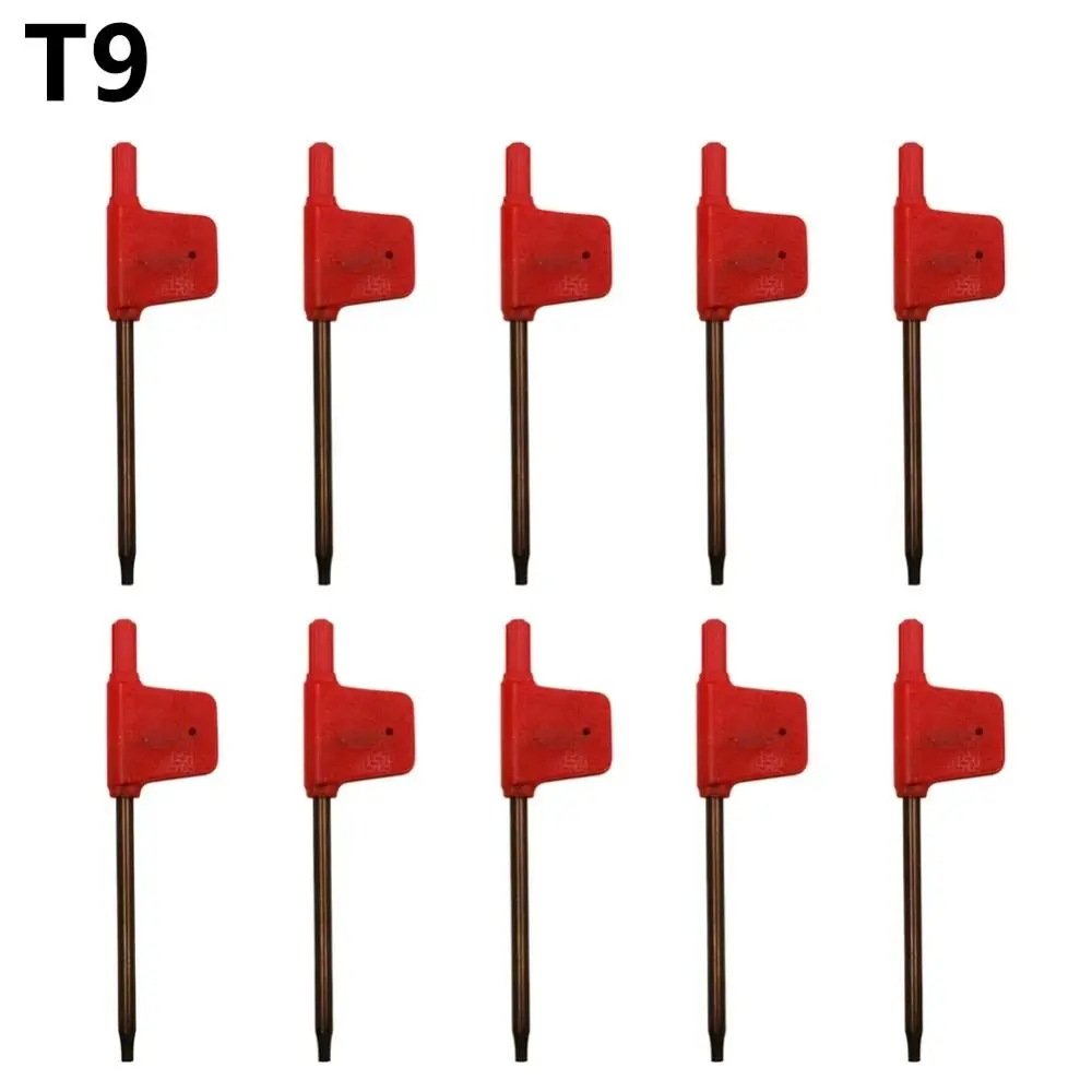 10Pcs Power Tool Torx Screwdriver Wrench Plum Shaped T5 T6 T7 T8 T9 T15 ...