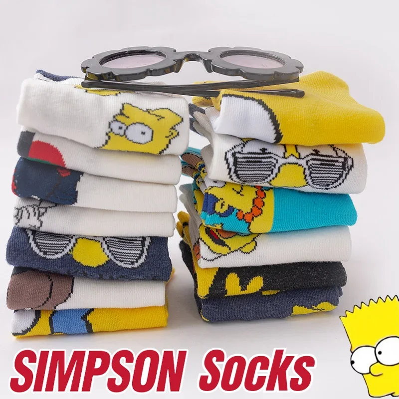 Simpsons-Fashion-Men-Women-Boat-Socks-Summer-Cotton-Cartoon-Sports ...
