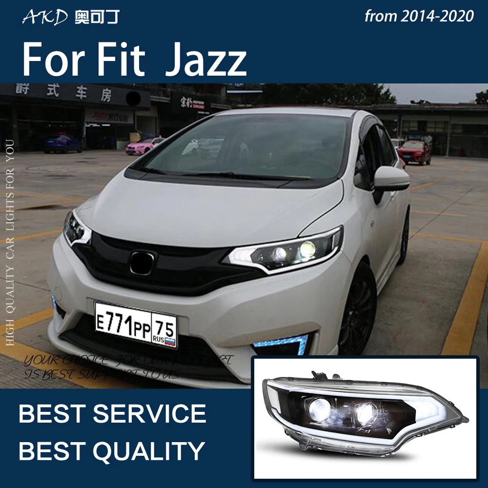 Conjunto-de-luces-LED-de-coche-para-Jazz-Fit-2014-2018-GK5-l-mpara-de ...