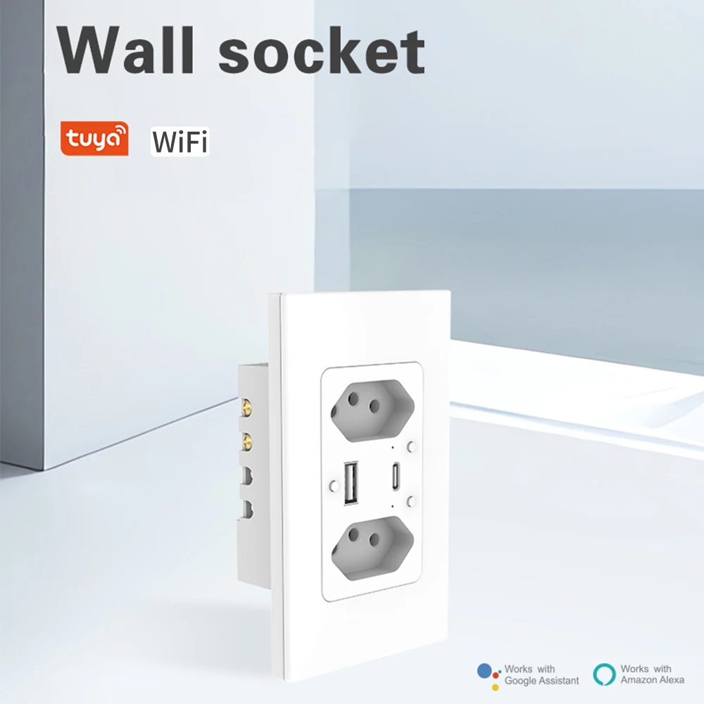 Tuya-Brazil-Wifi-Wall-Switch-Socket-10A-Brasil-Smart-Switch-Outlet ...