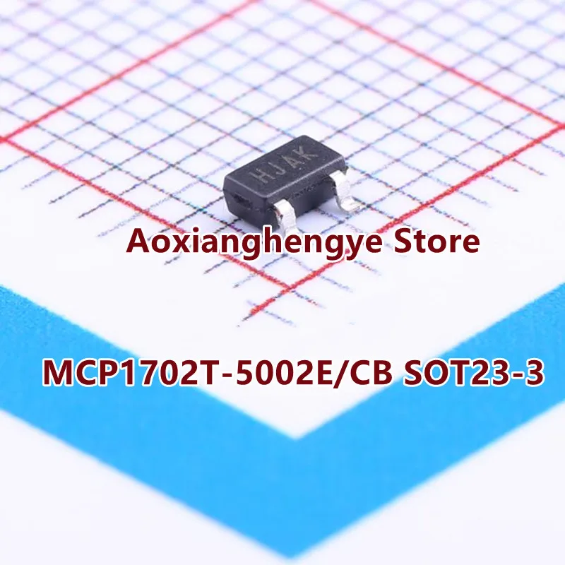 10PCS MCP1702T-5002E/CB MCP1702-5.0V SOT23-3 Good quality 250 mA Low ...