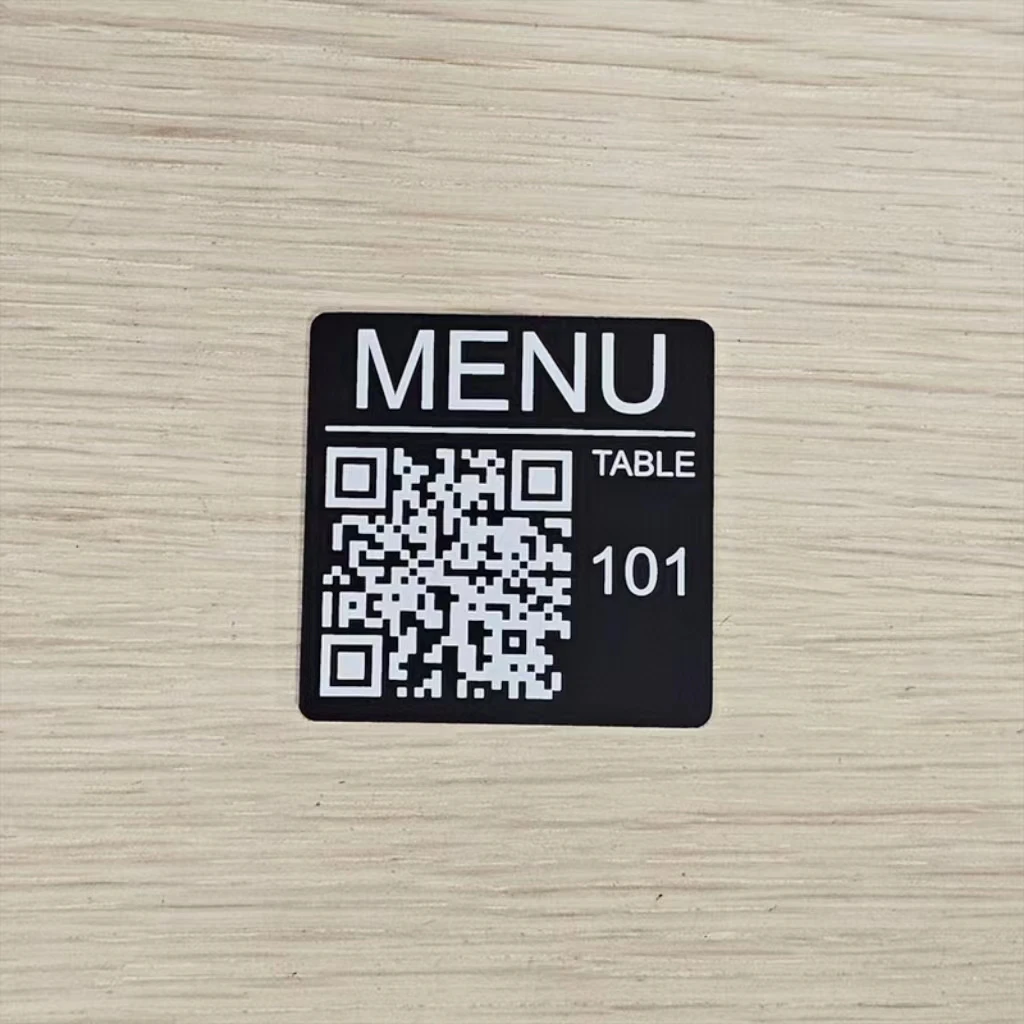 Custom Acrylic Menu QR Code Tags For Bars, Restaurants And Clubs ...