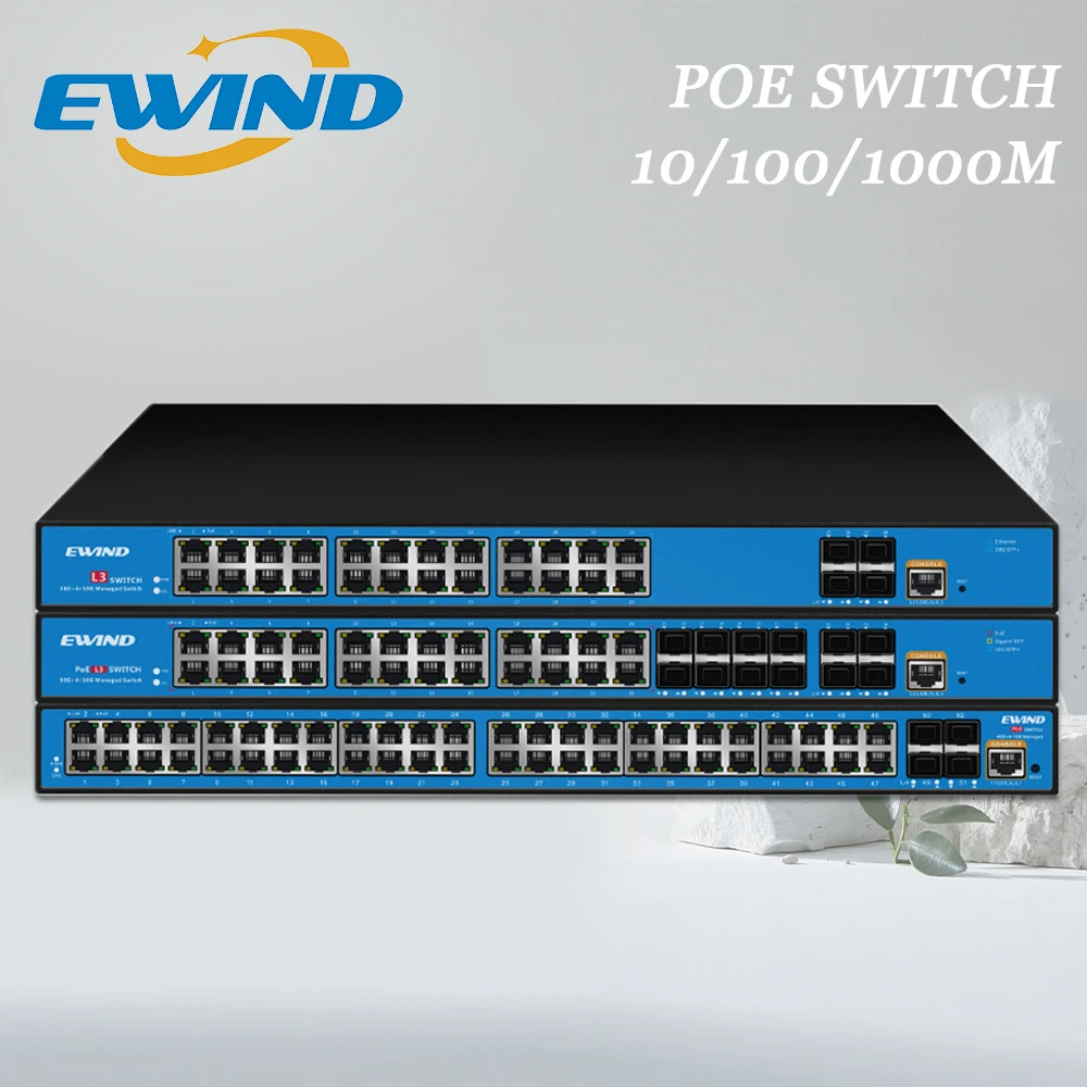 EWIND-POE-Switch-48Ports-Ethernet-Network-10-100-1000Mbps-Gigabit ...