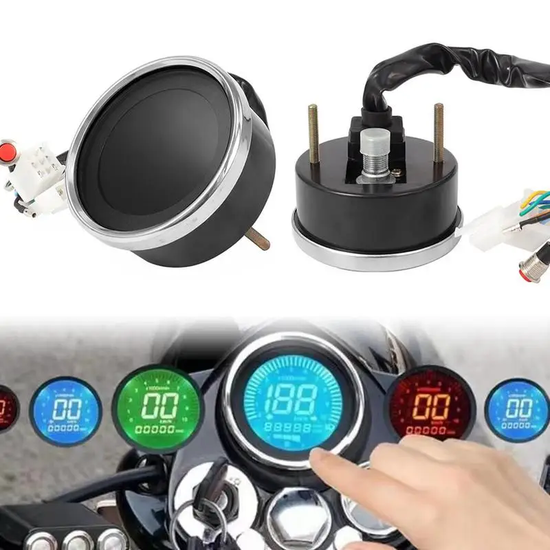 Men-Motorcycle-Speedometer-Digital-Tachometer-indication-Modified-Gauge ...