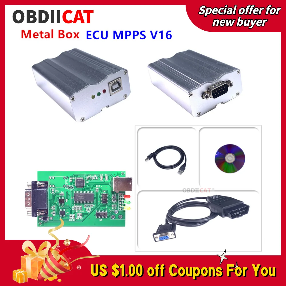 Mpps V16 Smps Mpps V16 Edc16 Metal Box Auto Ecu Chip Tuning Tool Remap ...