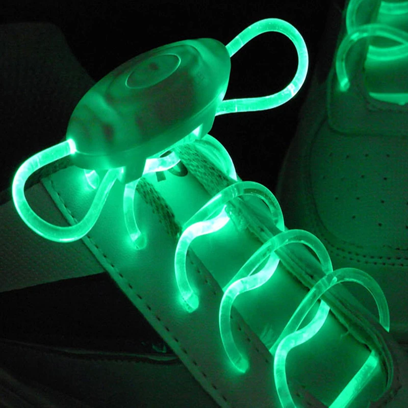 NEW LED Sport Shoelaces Night Luminous Shoelaces Glow Shoe Strings ...