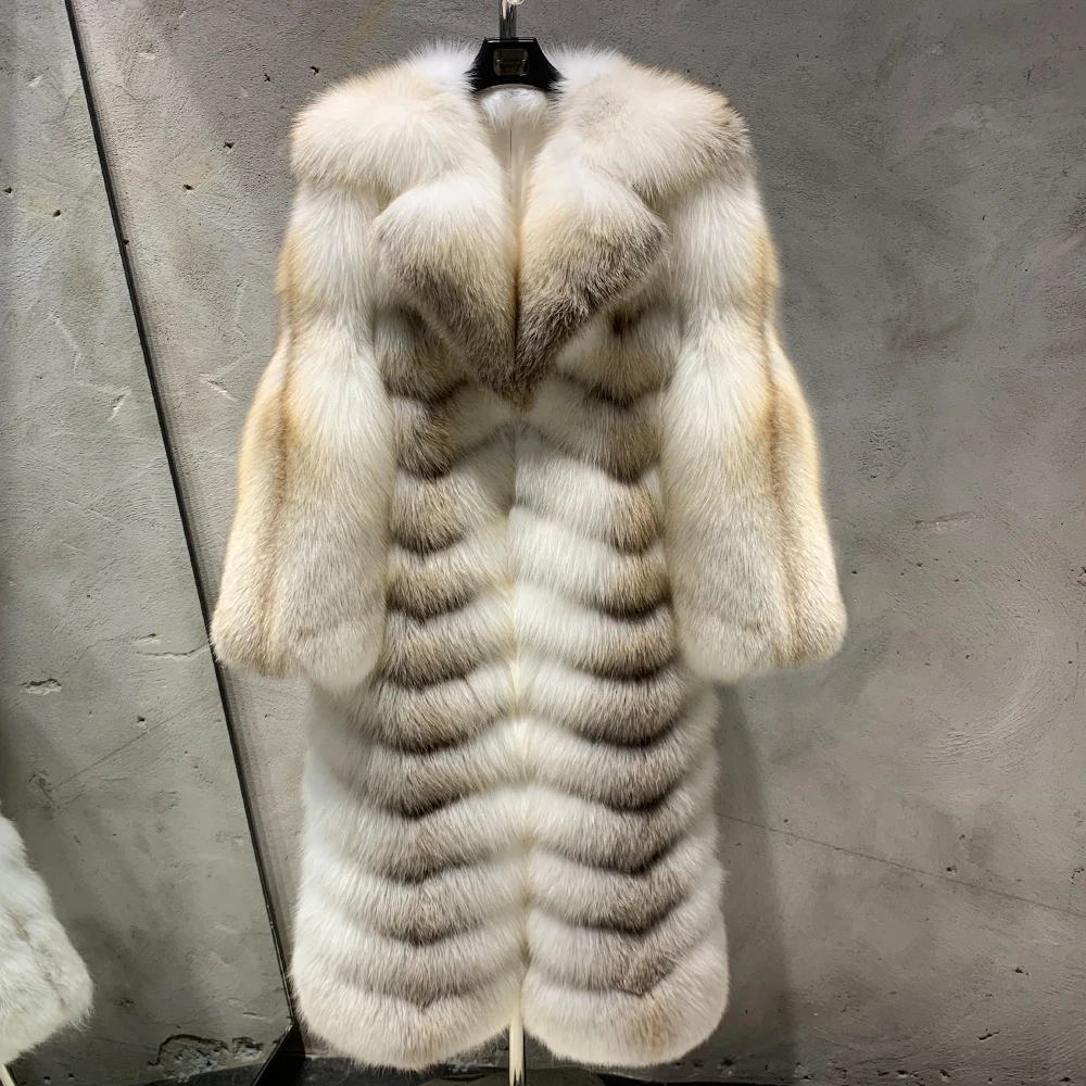 Women-Fur-Coat-Long-Natural-Fox-Ladies-Real-Fox-Cloth-Winter-Warm ...