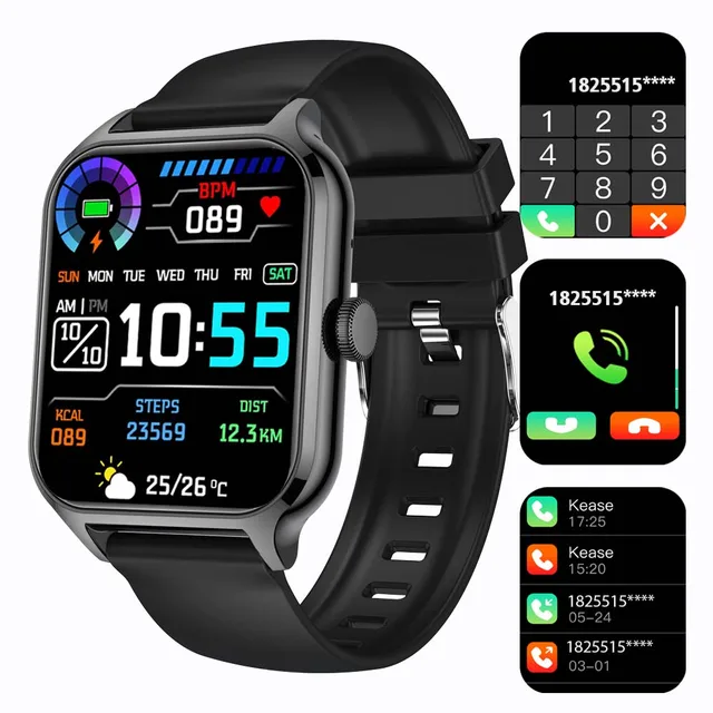 SENBONO New Women Smartwatch Bluetooth Call Heart Rate Blood Oxygen Tracker Sport Smart Watch ...