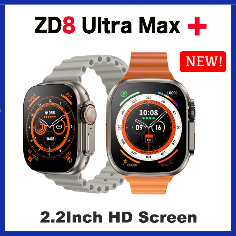 ZORDAI reloj inteligente ZD8 Ultra Max Plus para hombre, accesorio de pulsera resistente al agua ...
