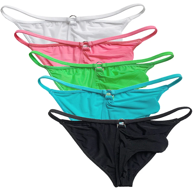 Free Shipping Mens Elephant Trunk Sexy Underwear Silky Bikini Briefs