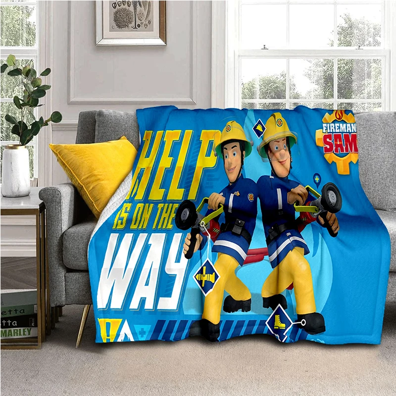 Classic Animated Fireman Sam Throws Blanket for Kids, Super Soft ...