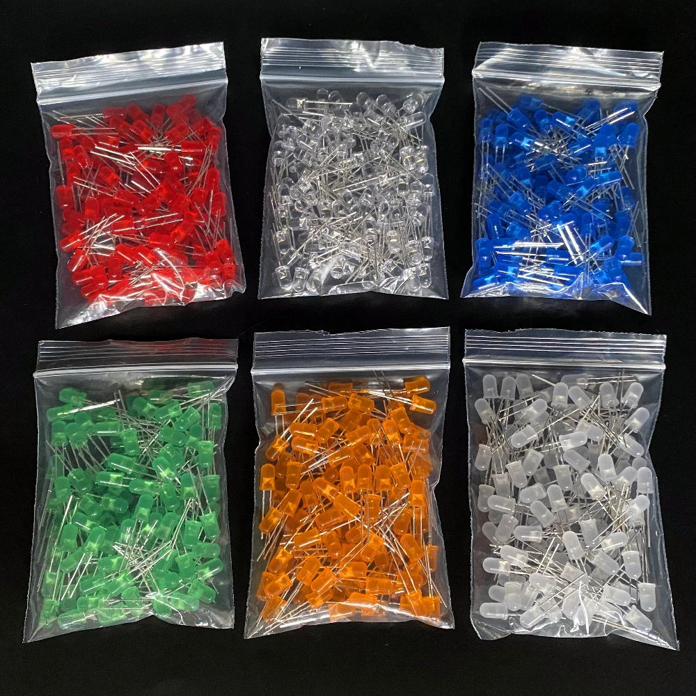 Assorted-LED-Light-Emitting-Diode-Kit-branco-verde-vermelho-azul ...