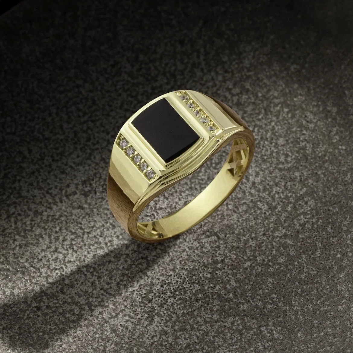 European and American Fashion Square Men's Ring