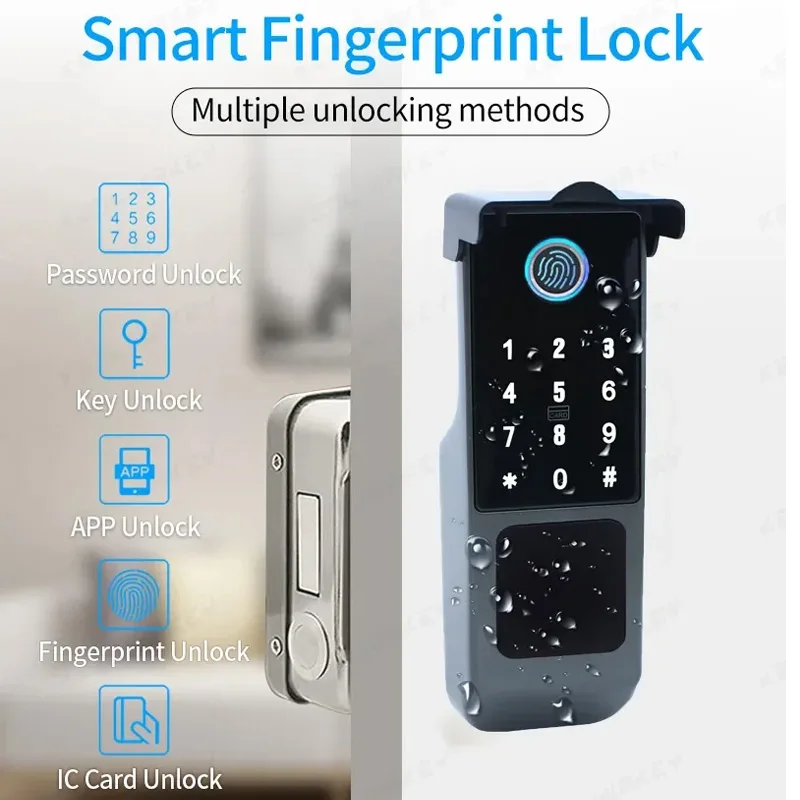 Tuya-Smart-Lock-Waterproof-Wifi-Fingerprint-Rim-Lock-Smart-Card-Digital ...