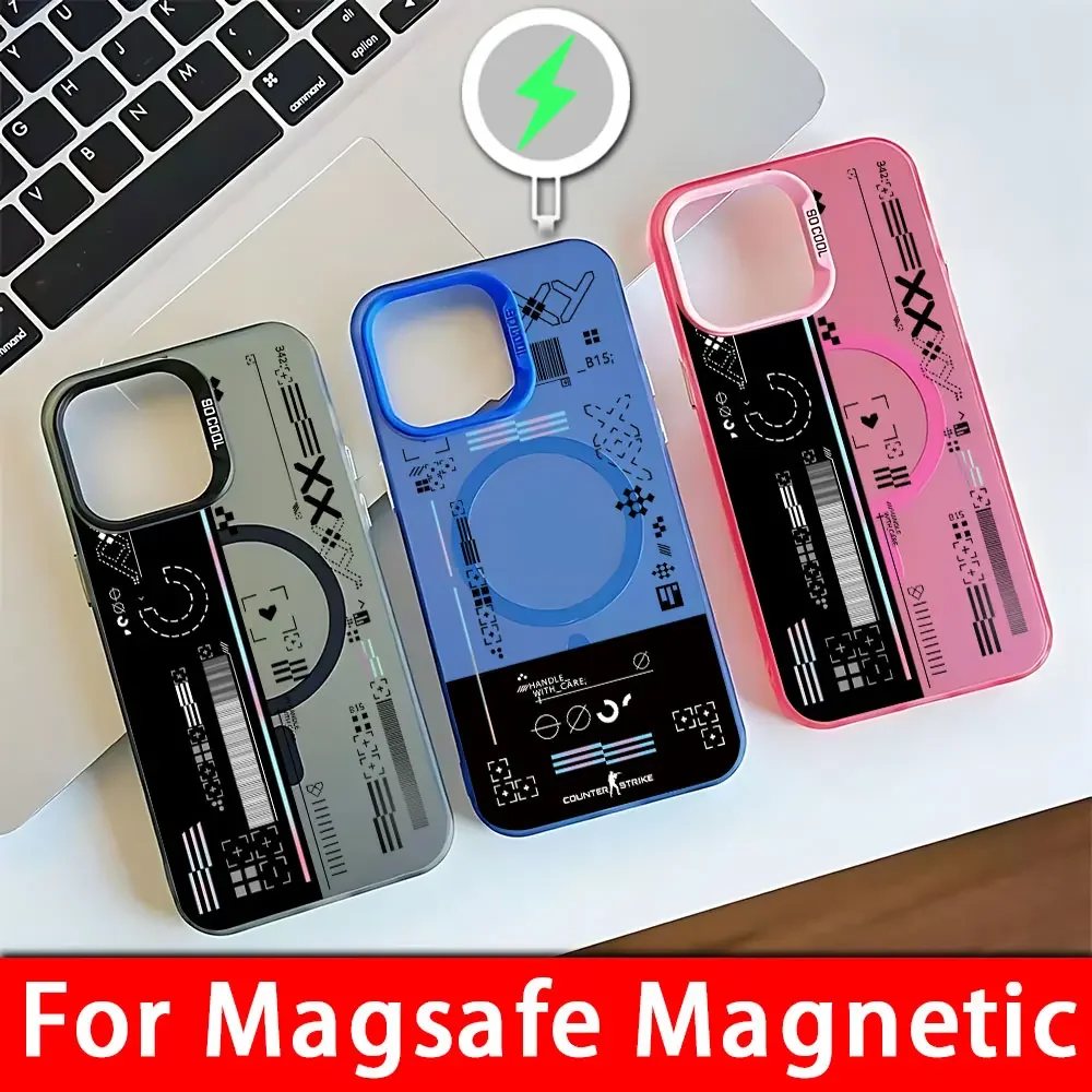 Classic Game CS Clear GO Magsafe Magnetic Phone Case for IPhone 11 12 ...