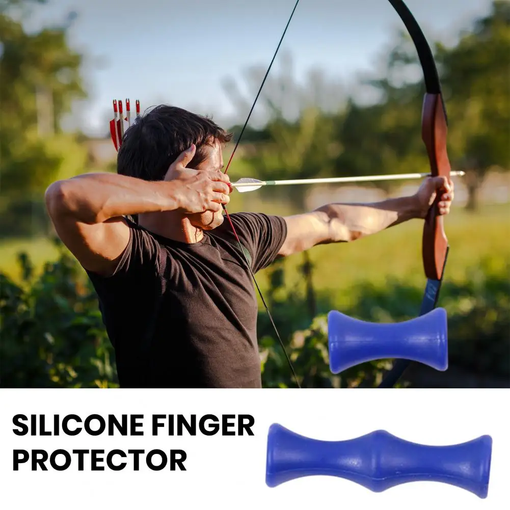 Bow-Arrow-Finger-Protection-Soft-Silicone-Archery-Finger-Savers-for ...