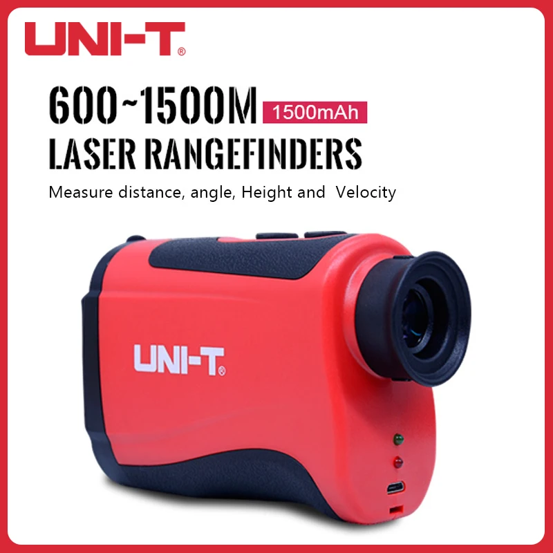 Telémetro láser portátil de UNI T, medidor de distancia de 600m/800m ...