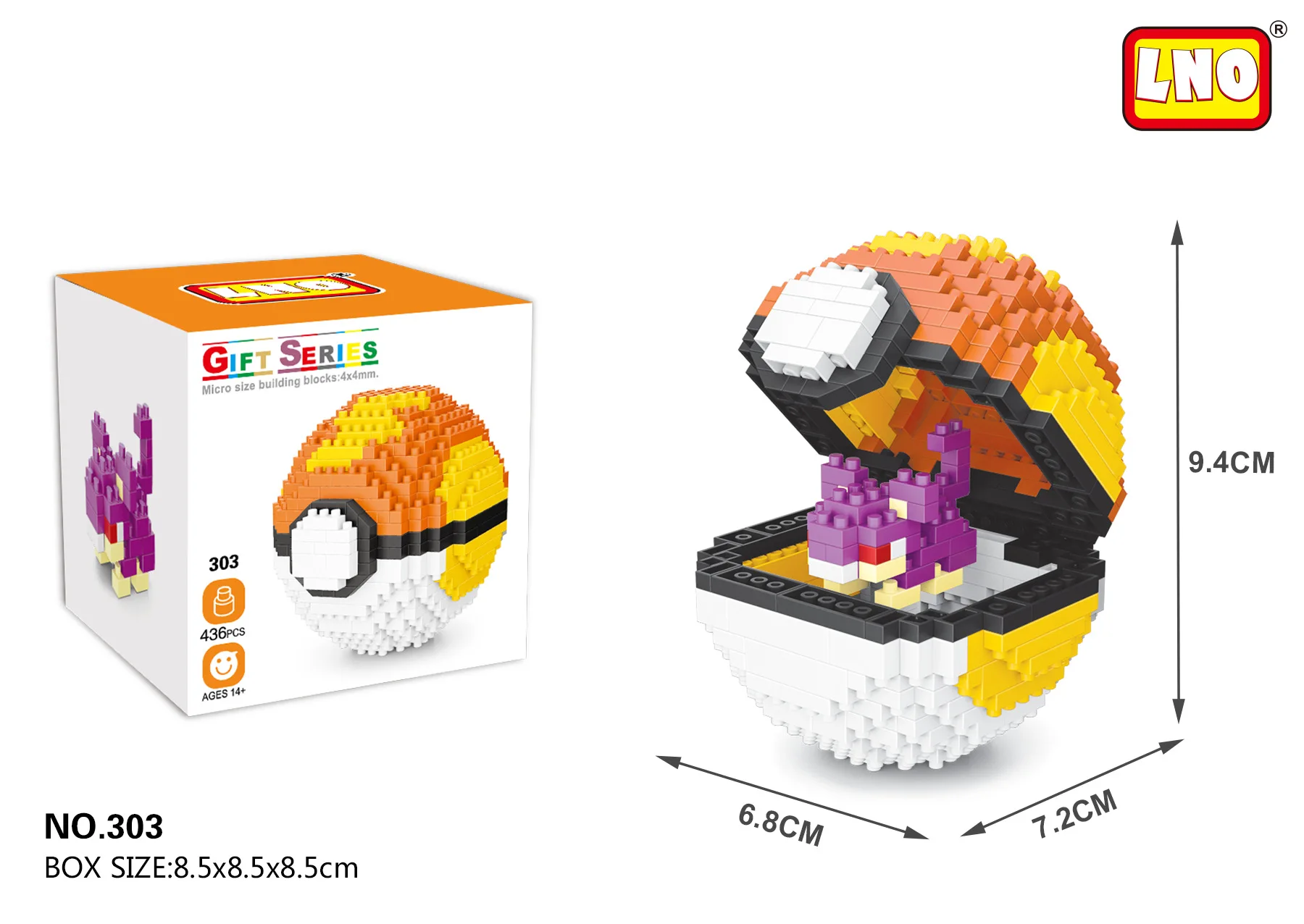 Colored Lego Pokeballs