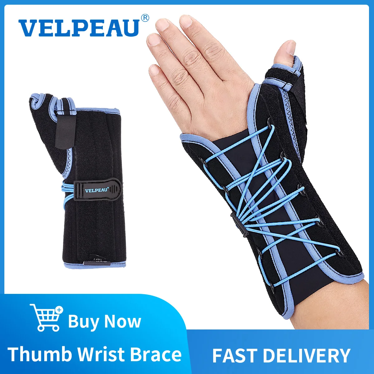 VELPEAU-Wrist-Brace-with-Thumb-Spica-Adjustable-for-Tenosynovitis-and ...