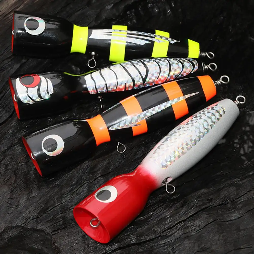 Fish-Lure-Vibrant-Color-Anti-Scratch-Wooden-Bait-Slow-Sinking-Hard-Lure ...