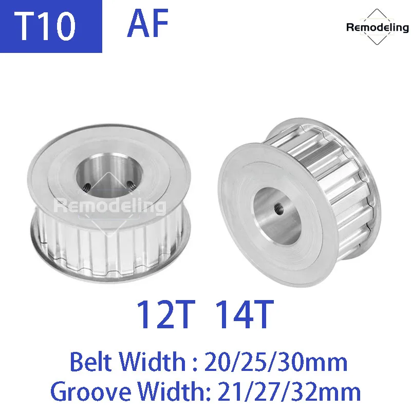 1pcs T10 AF Timing Pulley Aluminum Alloy12T 14T Teeth Synchronous Wheel ...