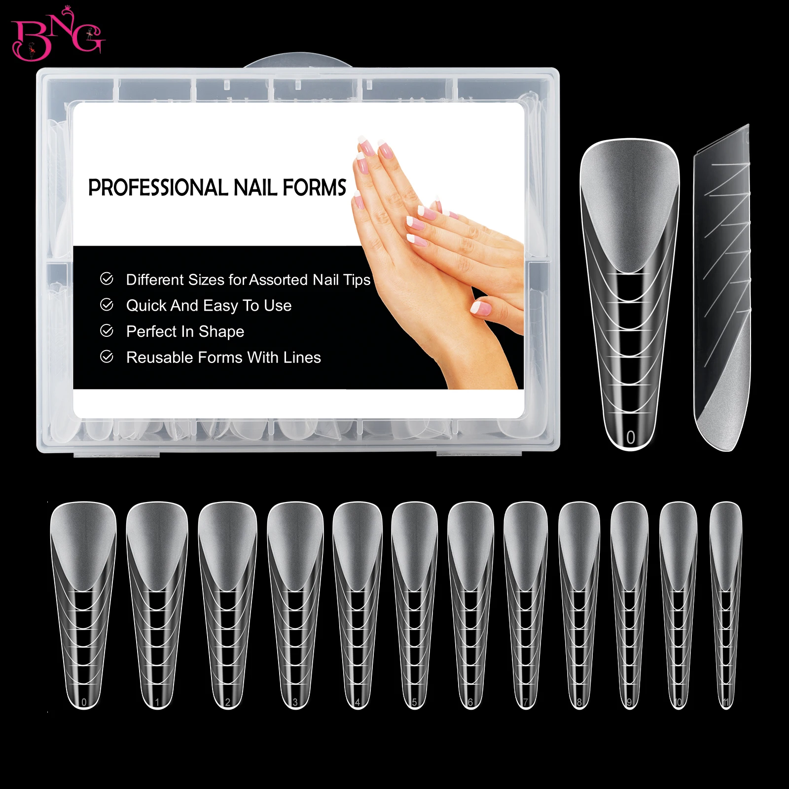 Matte-schnelle-Geb-ude-Nagel-form-Spitze-volle-Abdeckung-doppelte ...