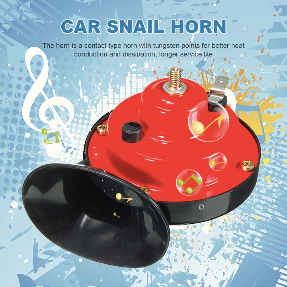 2Pcs-300-DB-Electric-Snail-Horn-12V-Snail-Sound-Horn-Waterproof-Train ...
