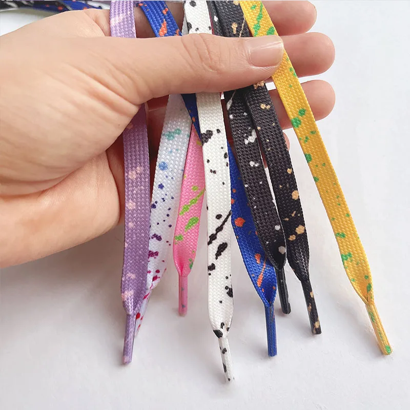 10Pair-Manufacturers-Wholesale-Splash-ink-Shoelaces-Af1-Aj-Air-Force-No ...