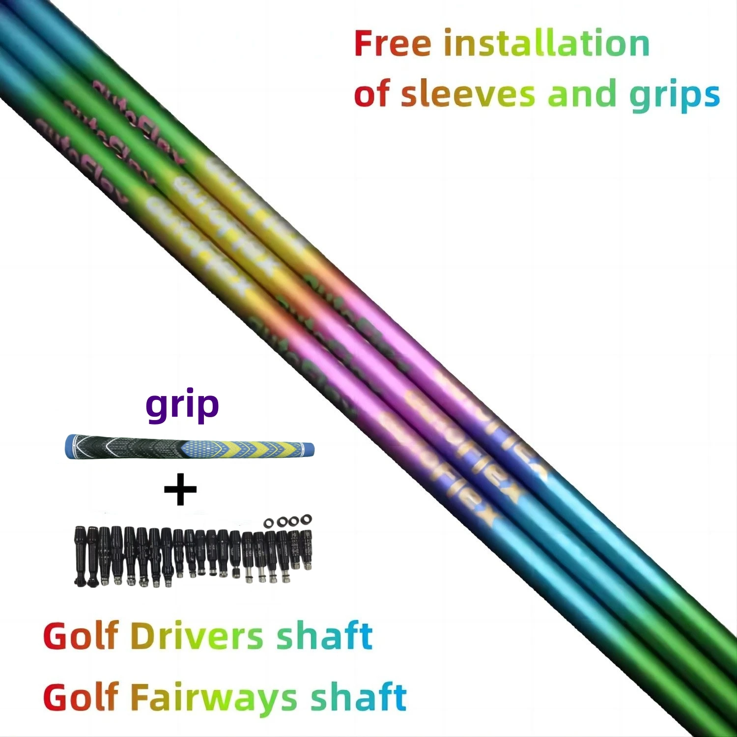 Golf-Clubs-Shaft-rainbow-AutoFlex-Graphite-Shaft-Driver-Shafts-Flex ...