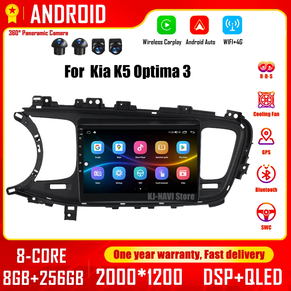 Car-Radio-Stereo-Android-14-For-KIA-Optima-K5-2013-2015-Multimedia ...