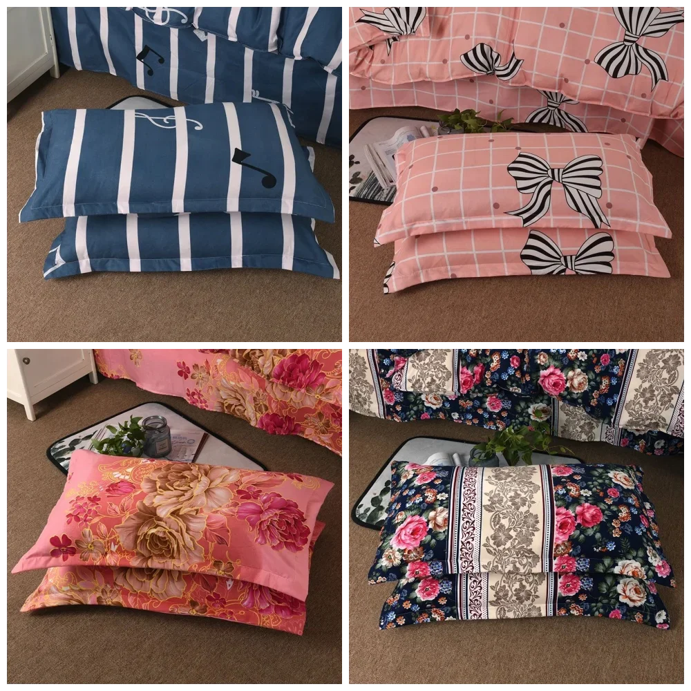 1pc Pillowcase Pillow Case Adult One-Pair Package Skin-Friendly Brushed ...