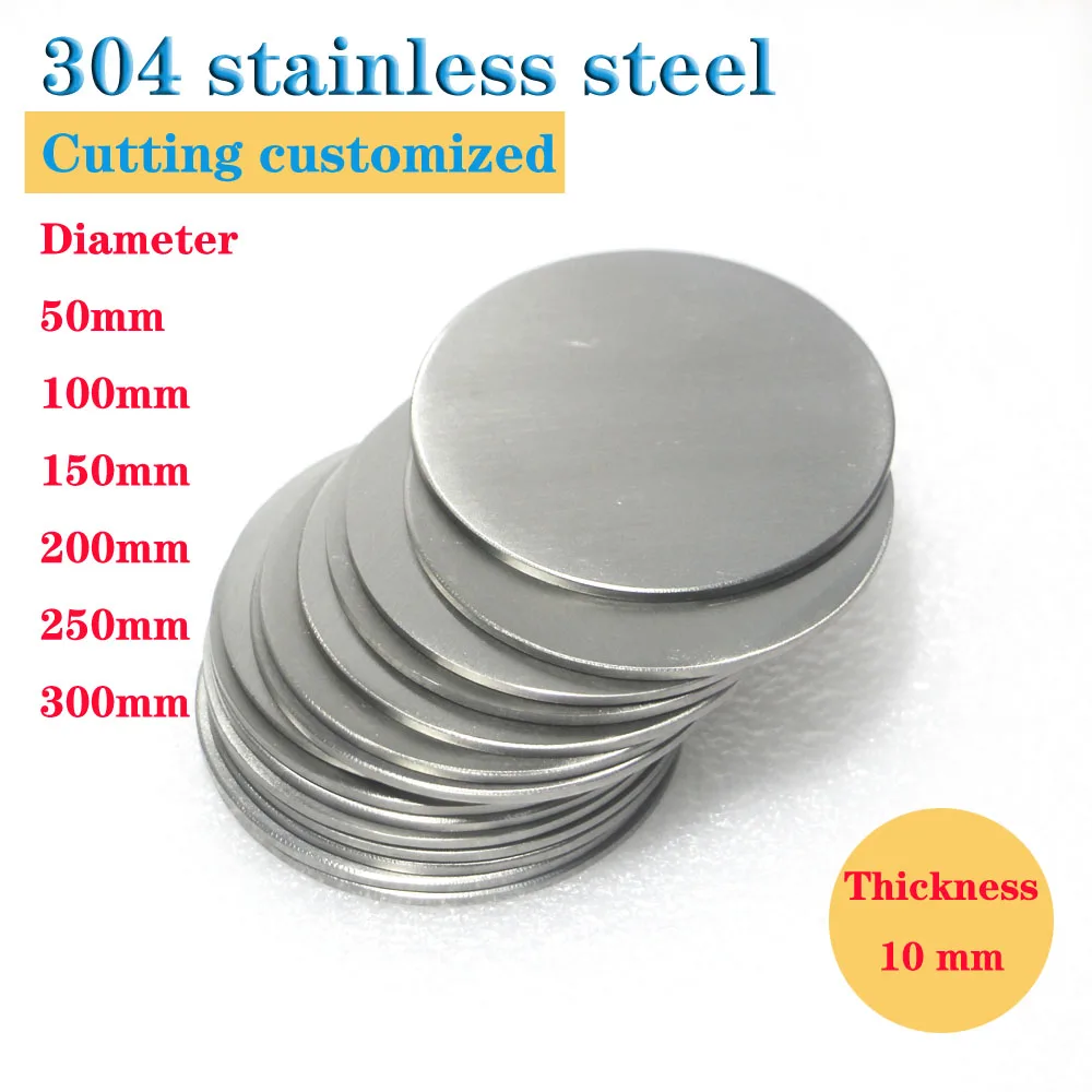 Thickness-10mm-304-Stainless-Steel-Round-Plate-Circular-Sheets-Disc ...