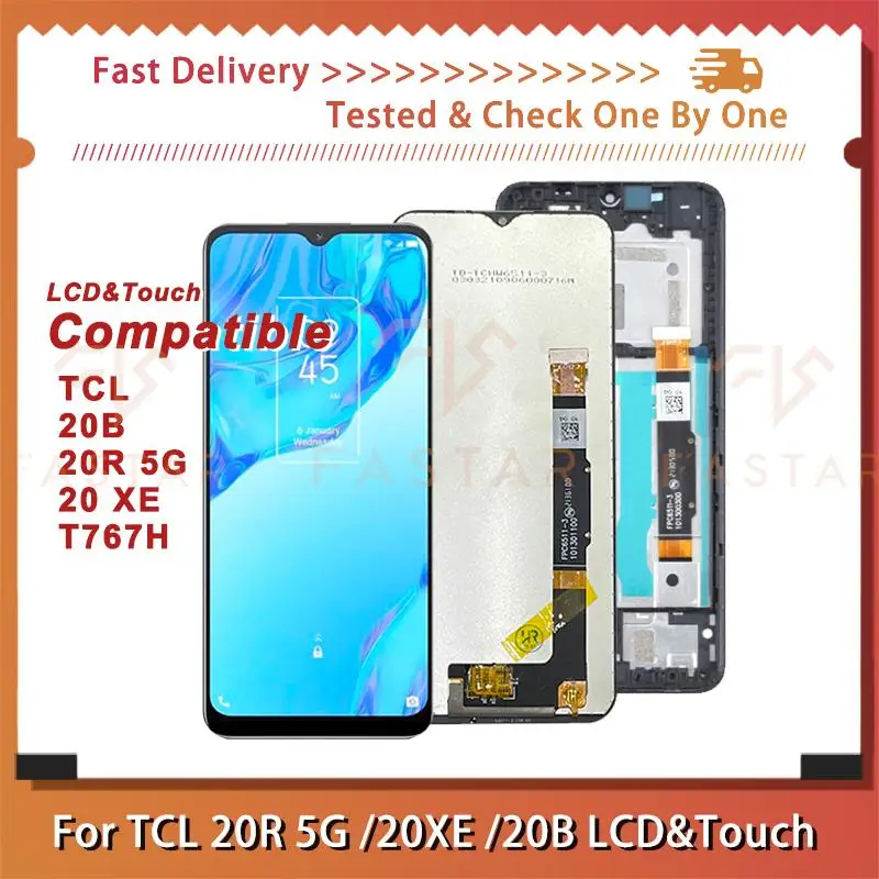 6.52" Original For TCL 20 XE 20B 20R 5G 30xe LCD Display Touch ...