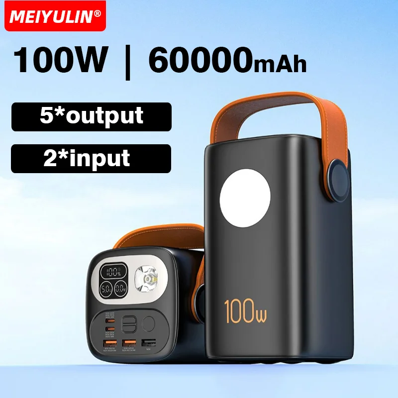 60000mAh-Power-Bank-For-Laptop-PD100W-Fast-Charger-Portable-External ...