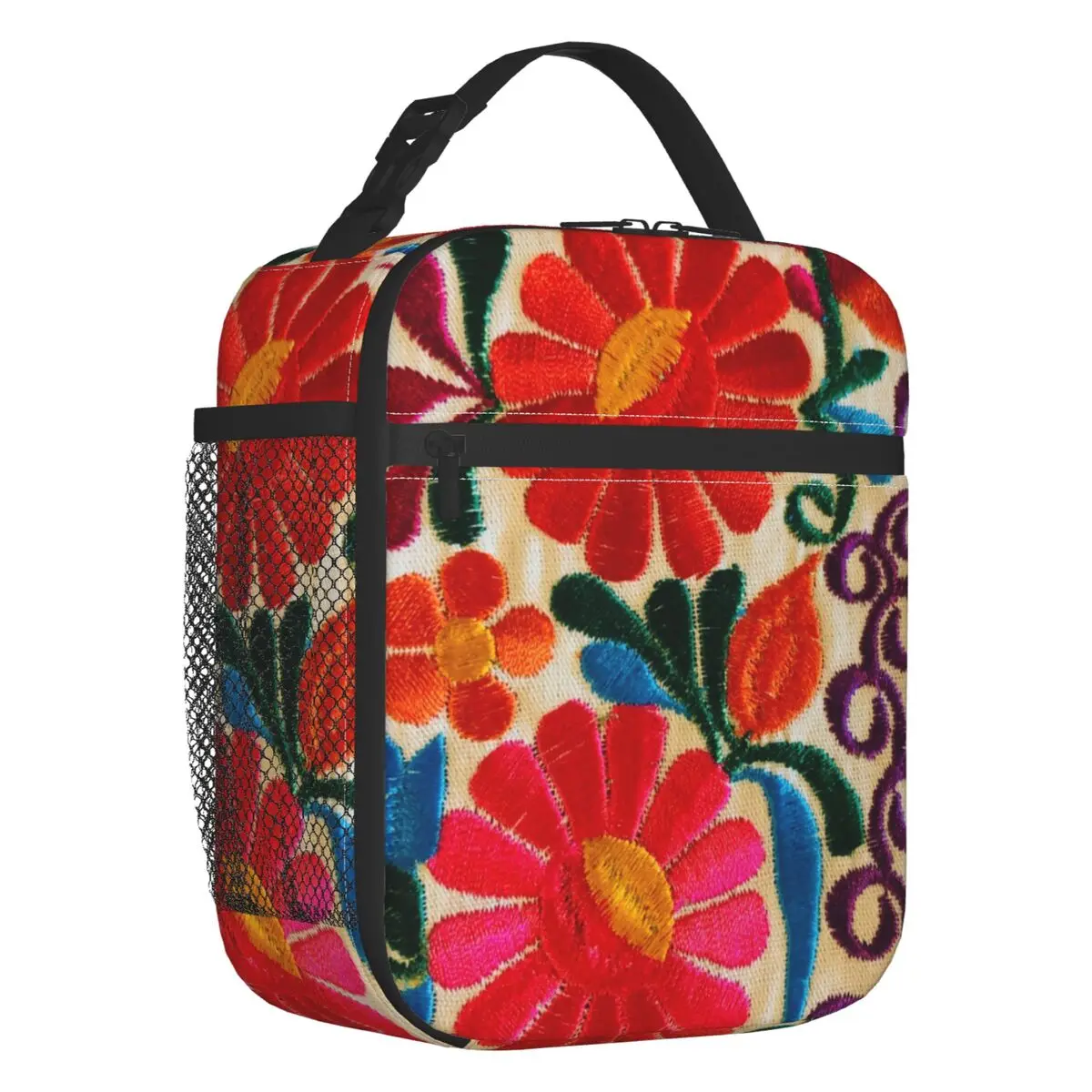 Mexican Floral Storage Bins Pattern