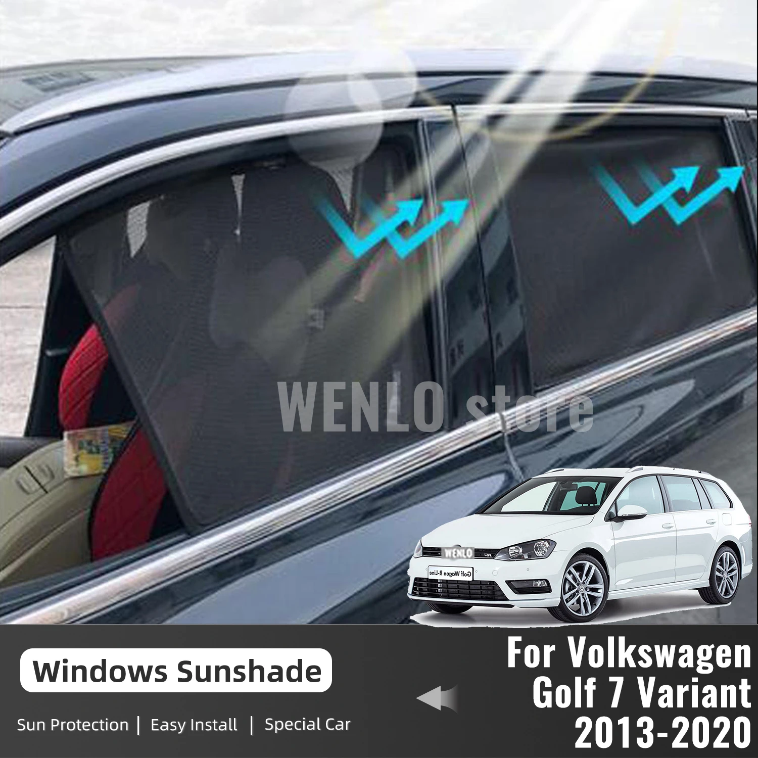 For Volkswagen VW Golf 7 Variant Golf7 2013-2019 2020 Car Window ...