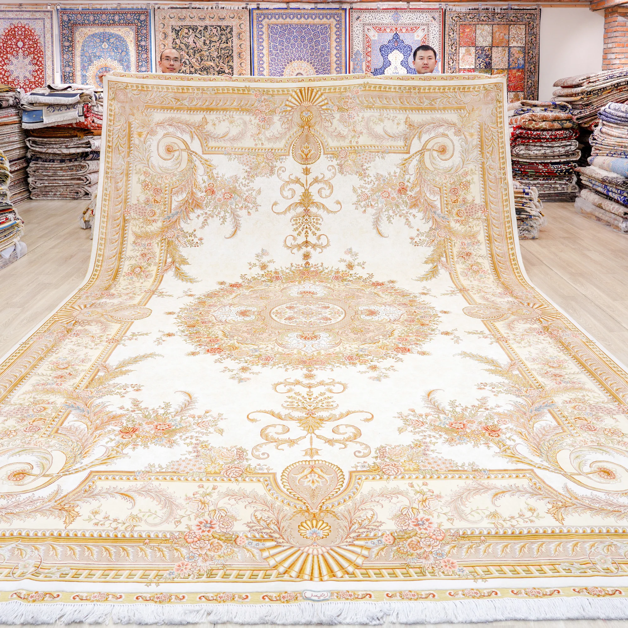 305x427cm Large Handmade Hand Made Rugs European Style Hand Knotted ...