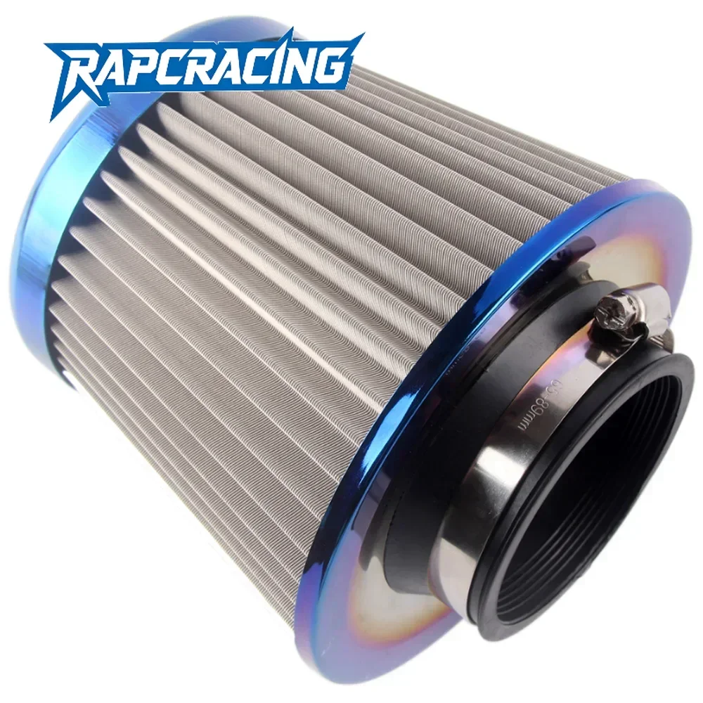 Universal Stainless Steel Auto Air Intake System High Flow Cone Cold ...
