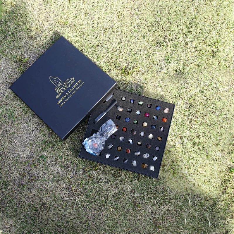 1Set-42-Kinds-Of-Natural-Crystal-Ore-Specimen-Gift-Box-Jade-Raw-Stone ...