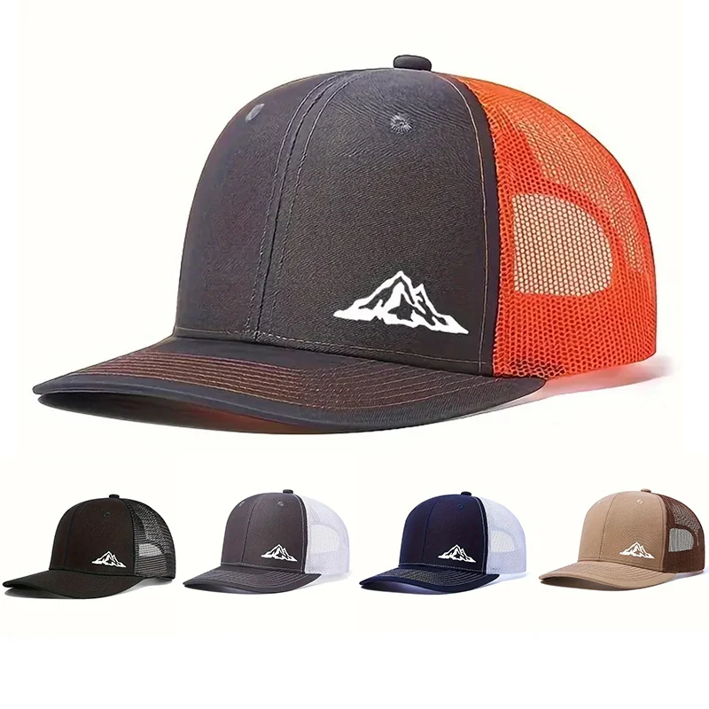 mountain-printing-Fashion-snapback-breathable-net-baseball-cap-Slight ...
