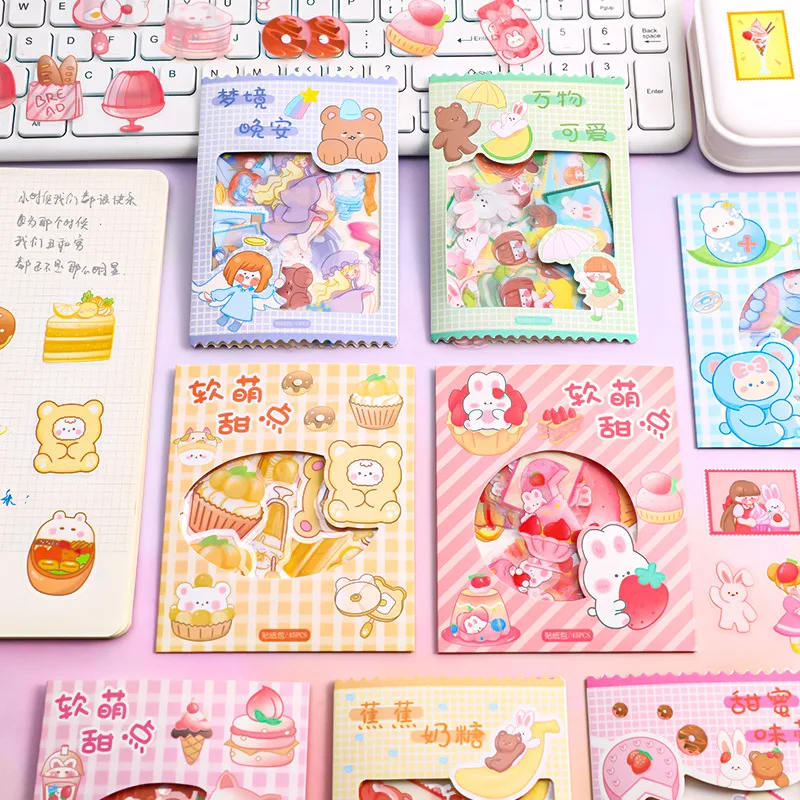 Cartoon Animal Children Sticker Label Cute Toy Game Sticker Diy Gift ...