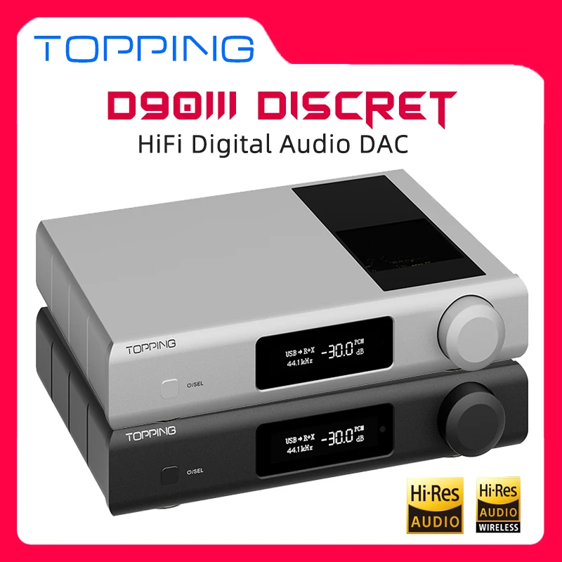 TOPPING-D90III-Discrete-Digital-Audio-Music-Decoder-HiFi-DAC-DSD512 ...