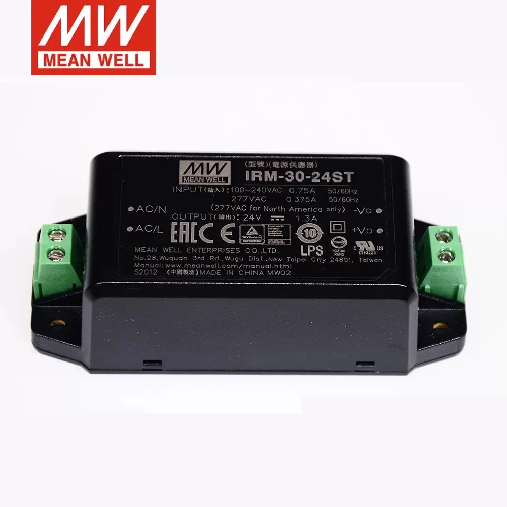 MEAN WELL IRM-30-24ST 31.2W 24V1.3A IRM-30-ST serie 30W AC-DC PCB-Mount ...
