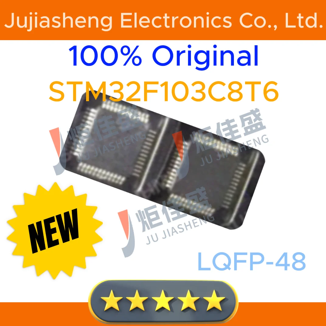 5pcs-New-original-STM32F103C8T6-STM32F103-LQFP48-32-bit-microcontroller ...
